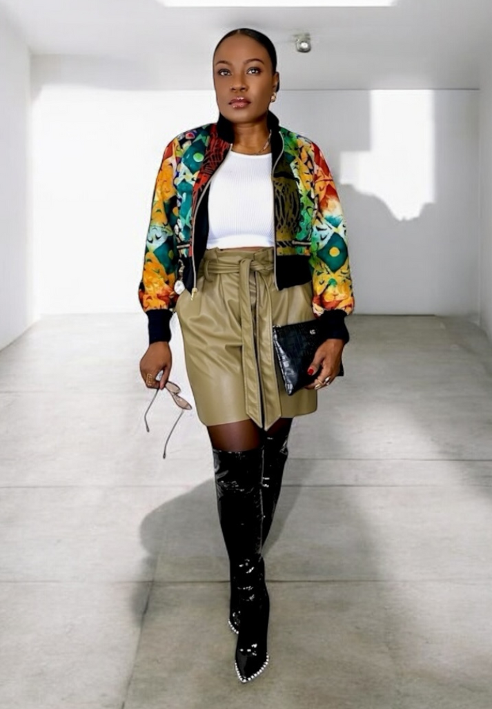 Batik Patched | Bomber Jacket – ALYSON AMBER